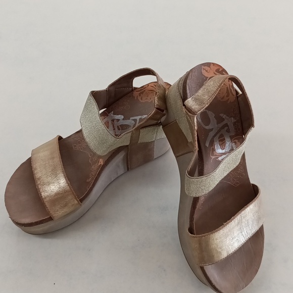 OTBT | Shoes | Otbt Bnwob Leather Bushnell Platform Wedge Sandals In ...